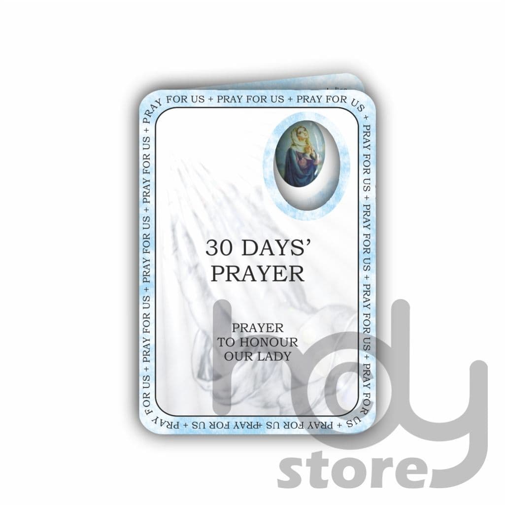 30 Days Prayer Card Booklet