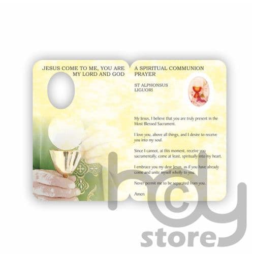A Spiritual Communion Prayer Card Booklet