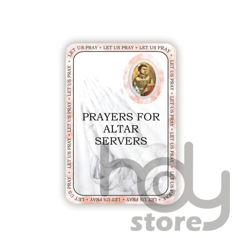 Altar Servers Prayer Card Booklet