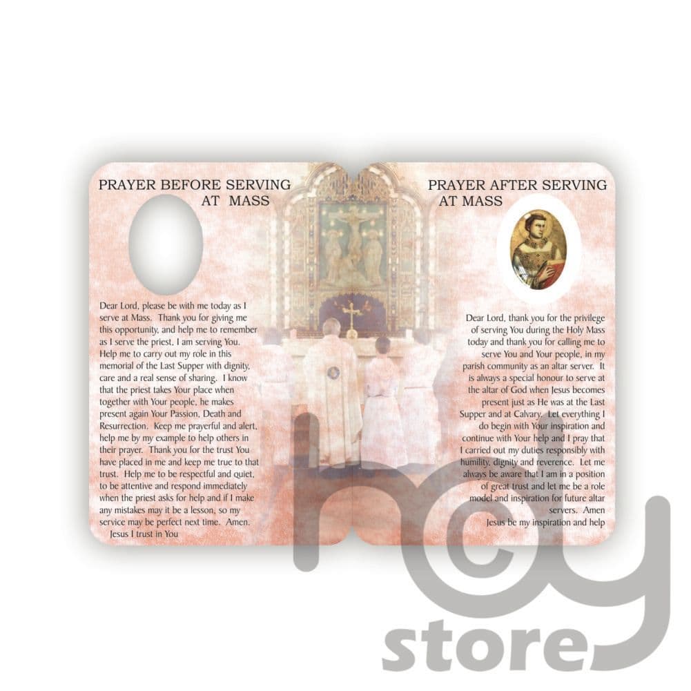Altar Servers Prayer Card Booklet