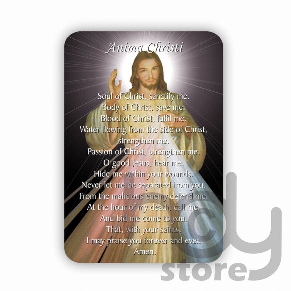 Anima Christi Prayer Card