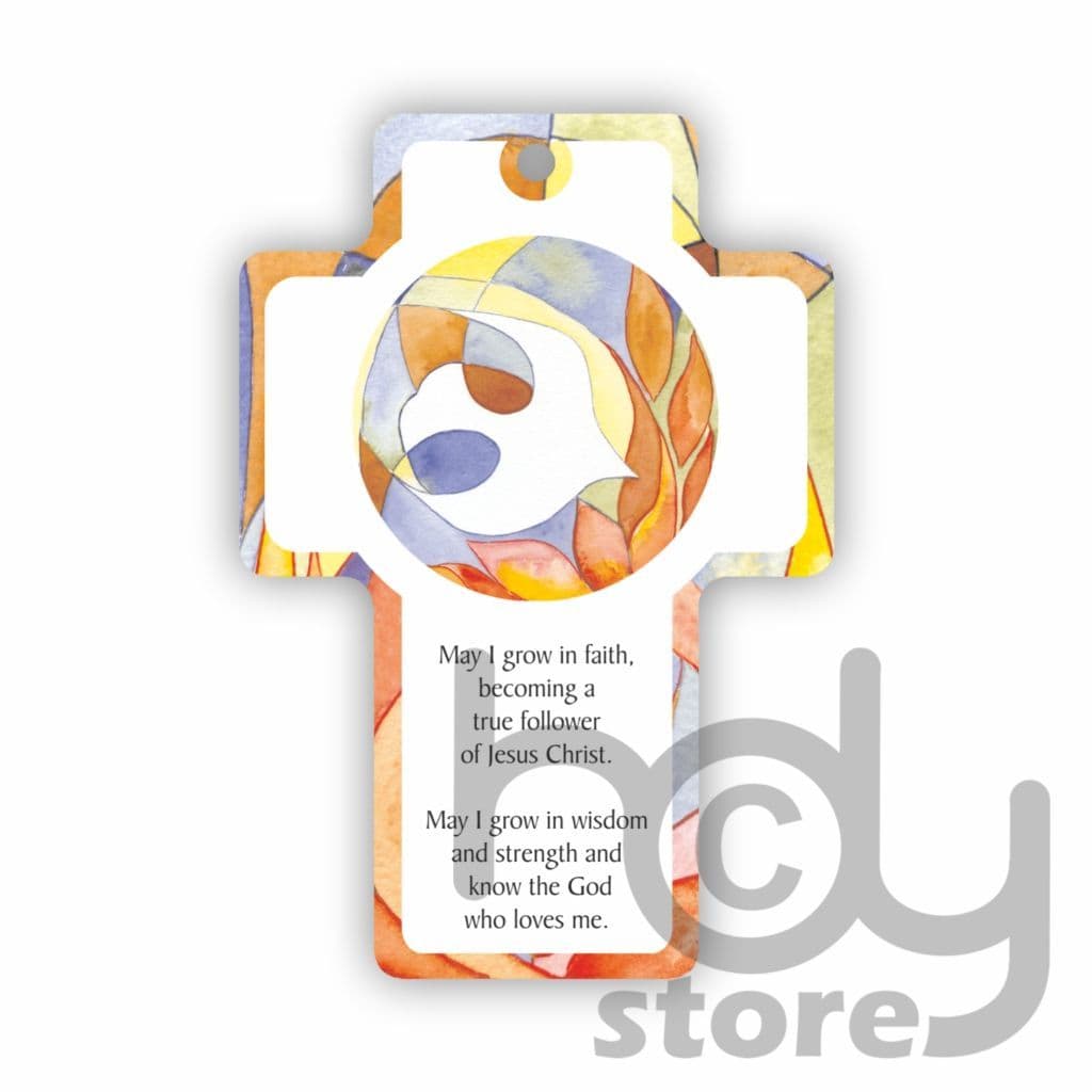 Confirmation/Holy Spirit Cross/Prayer Card