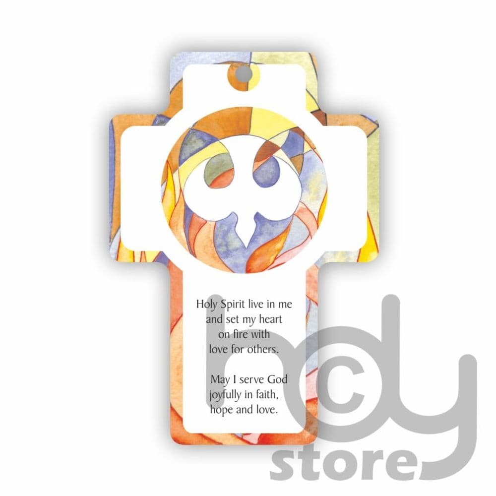 Confirmation/Holy Spirit Cross/Prayer Card