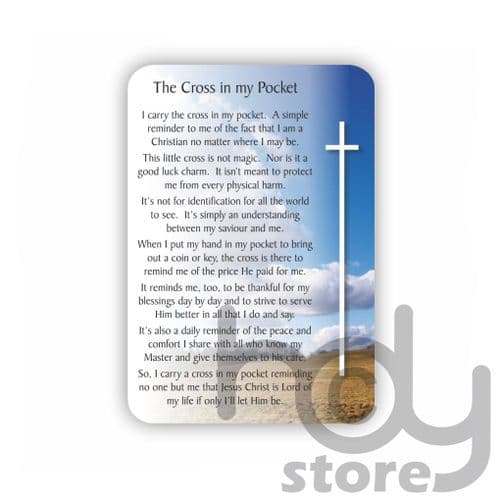 Cross in my Pocket - Prayer Card
