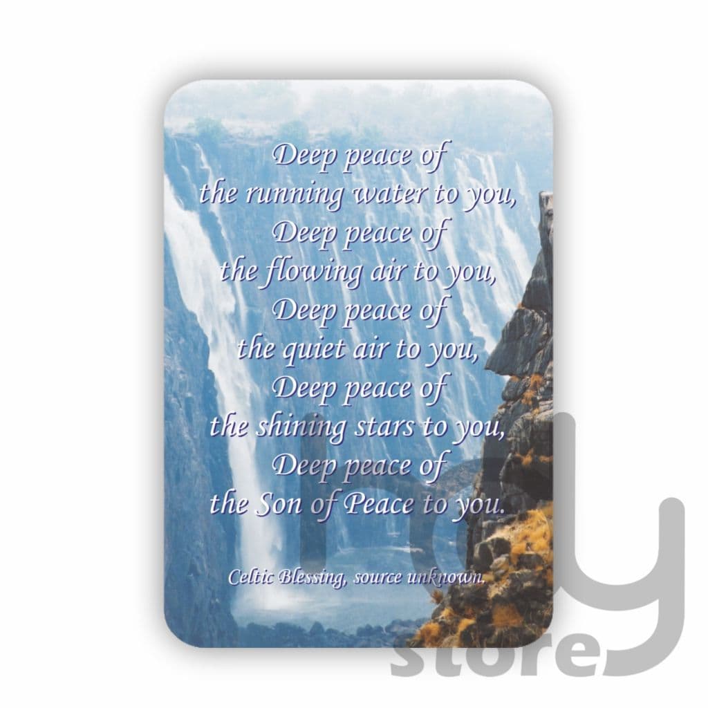 Deep Peace Celtic Blessing - Prayer Card