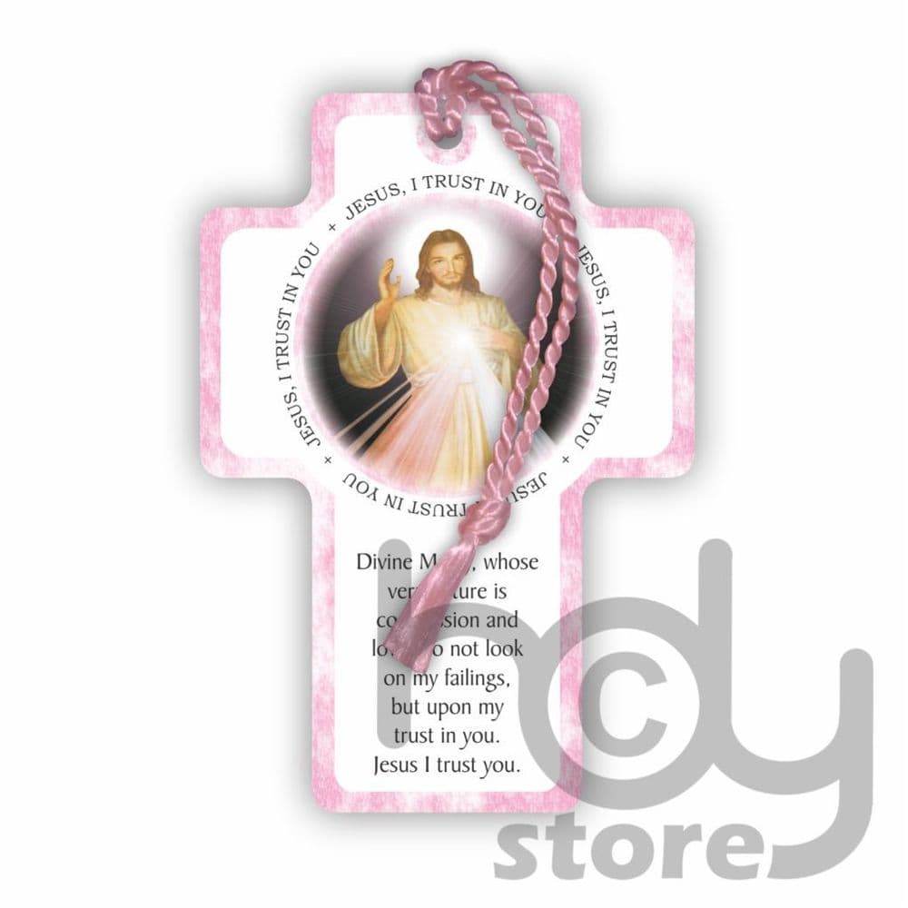 Divine Mercy Cross Shaped Bookmark
