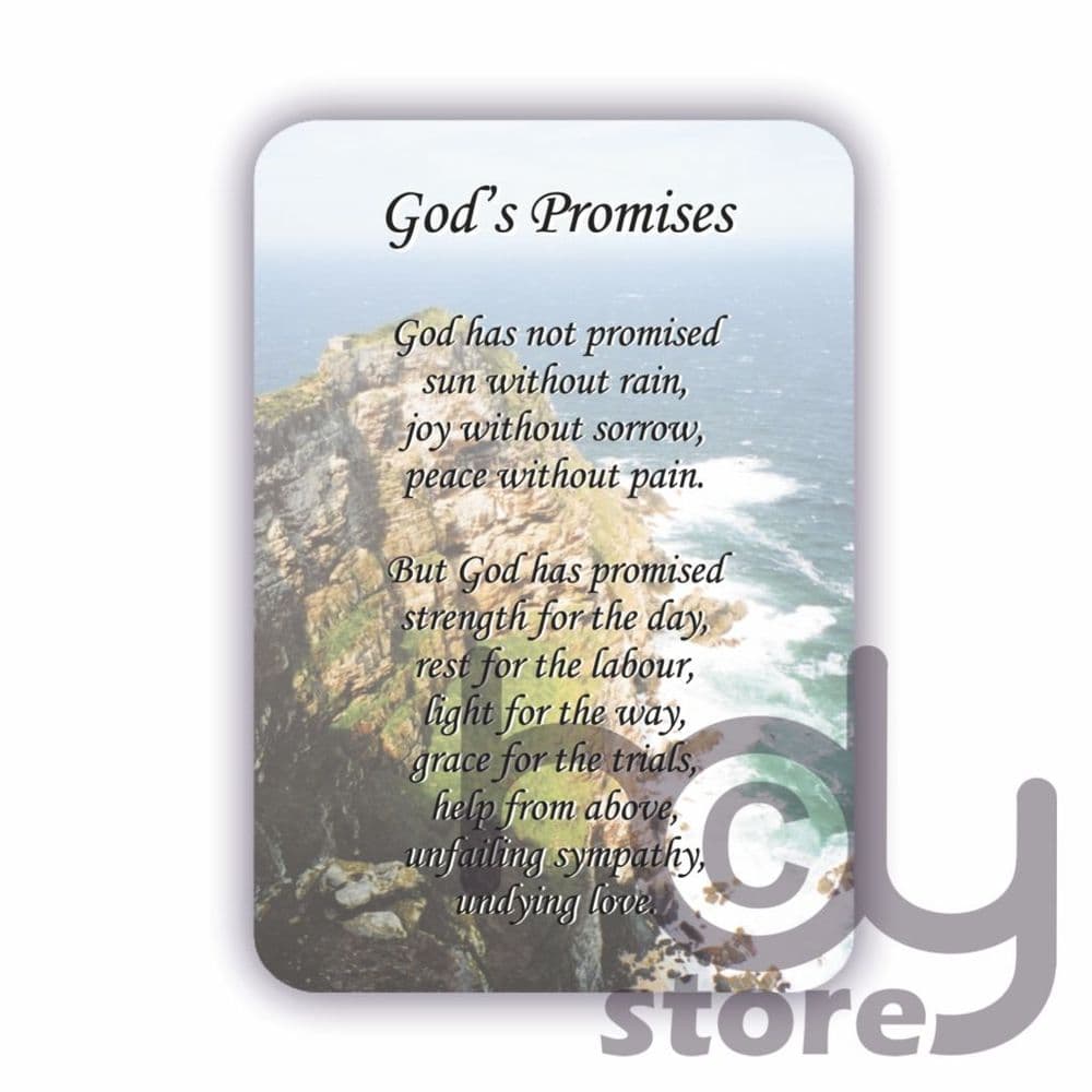 God s Promises - Prayer Card