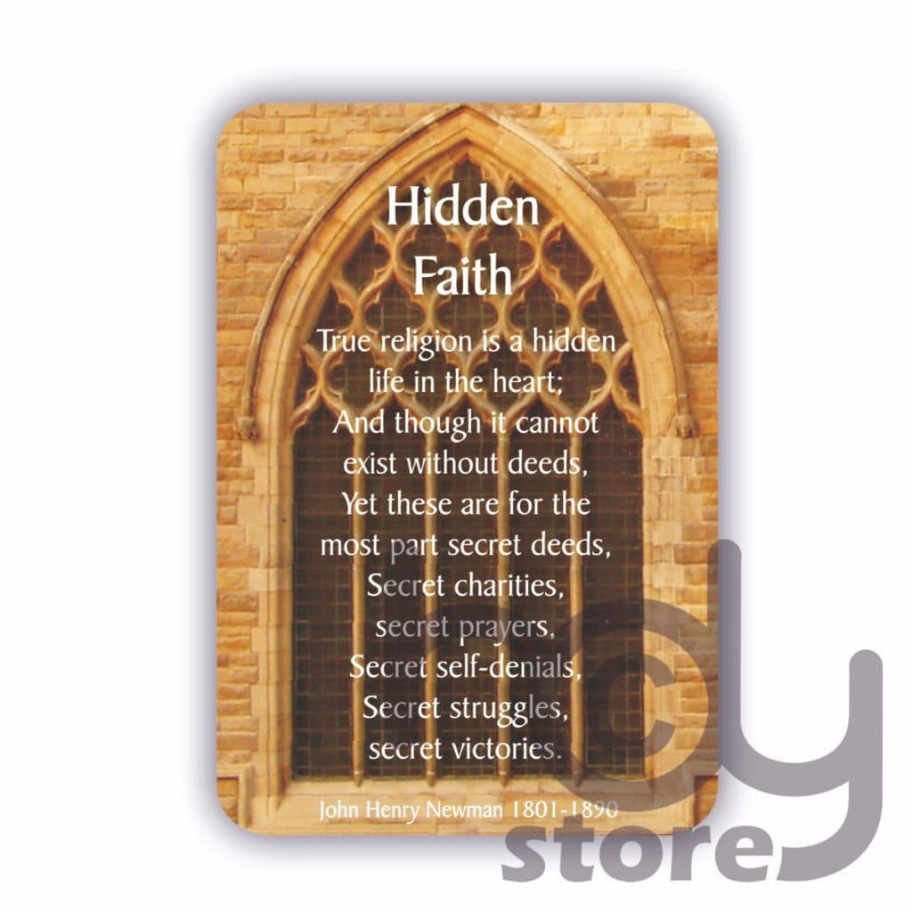 Hidden Faith - Prayer Card