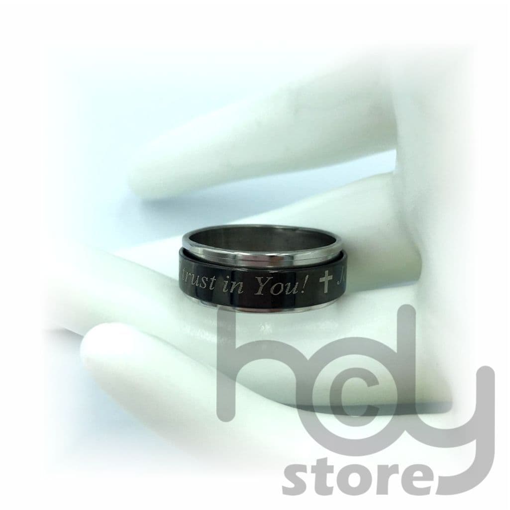 Jesus I Trust in You Divine Mercy - Ring