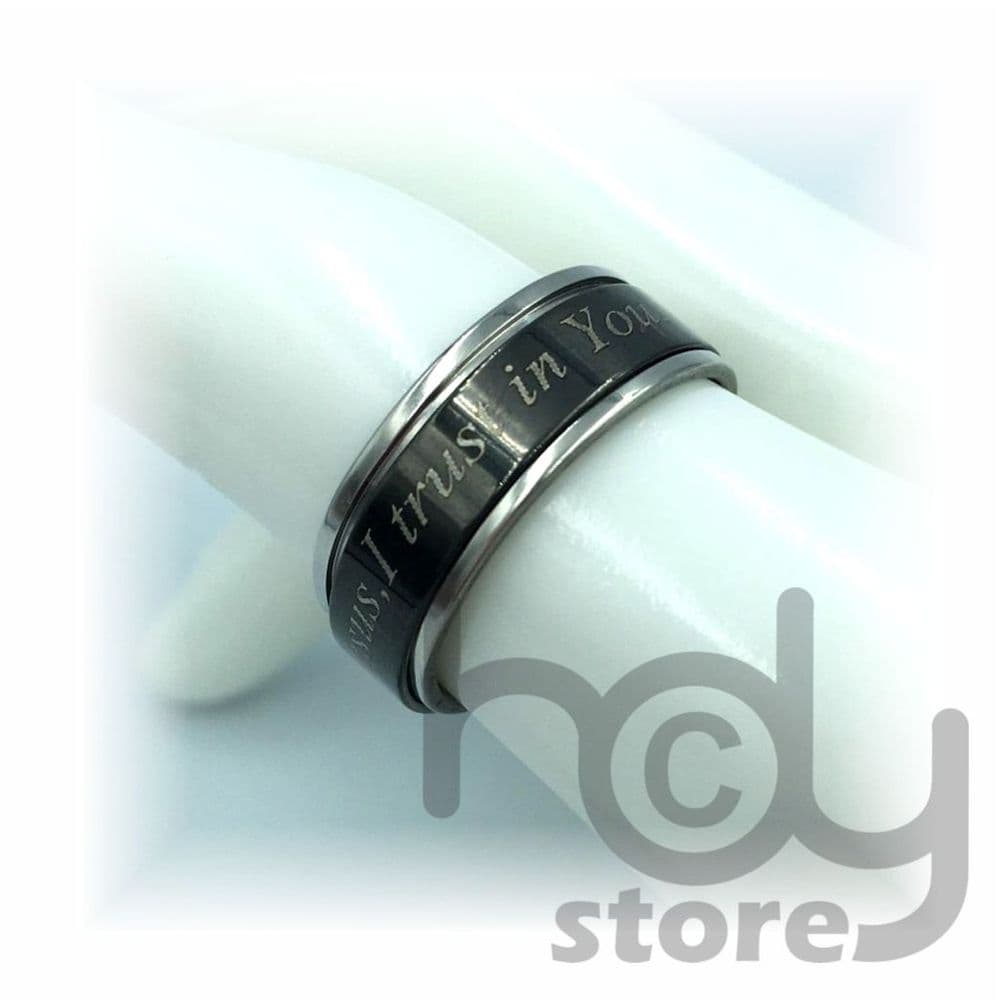 Jesus I Trust in You Divine Mercy - Ring