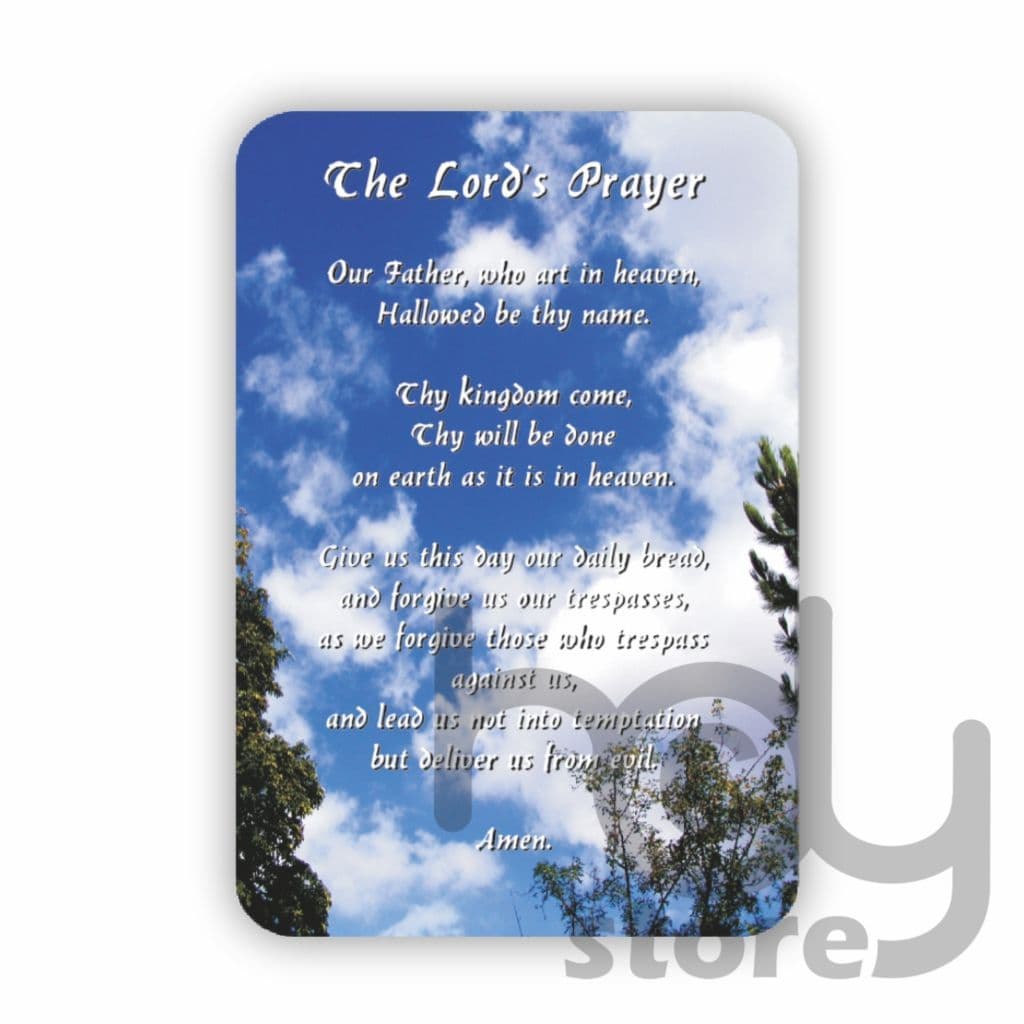 Lord s Prayer Our Father - Prayer Card