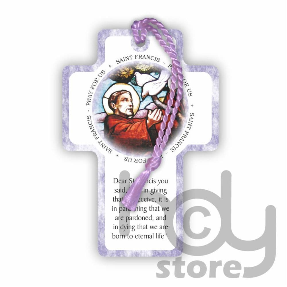 St Francis Cross Shaped Bookmark