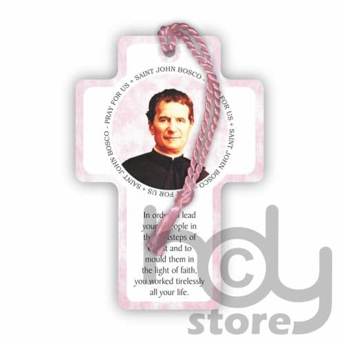 St John Bosco Cross Shaped Bookmark