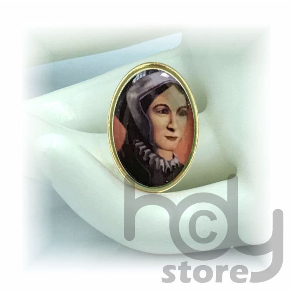 St Margaret Clitherow Lapel Pin with domed picture