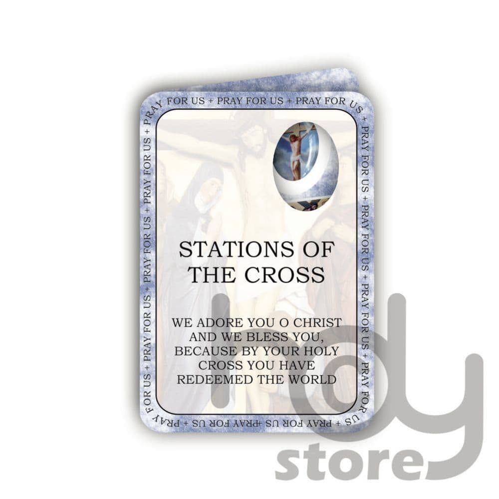 Stations of the Cross Prayer Card Booklet
