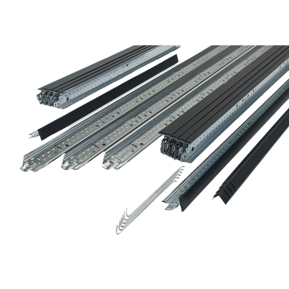 10m2 Black Suspended Ceiling Grid System 600x600