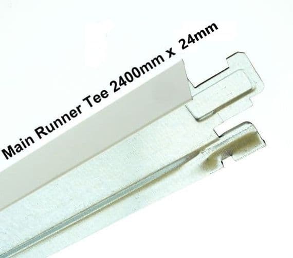 Suspended Ceiling Grid Main Tee Section 2400mm x 24mm Main Support ...