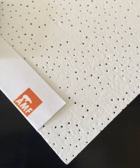 Suspended Ceiling Tiles 595mm X 595mm x 15mm AMF Star Square Edge For ...