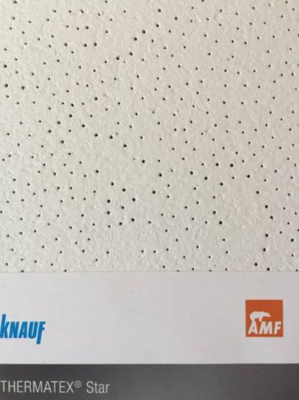 Suspended Ceiling Tiles 595mm X 595mm x 15mm AMF Star Tegular Microlook ...