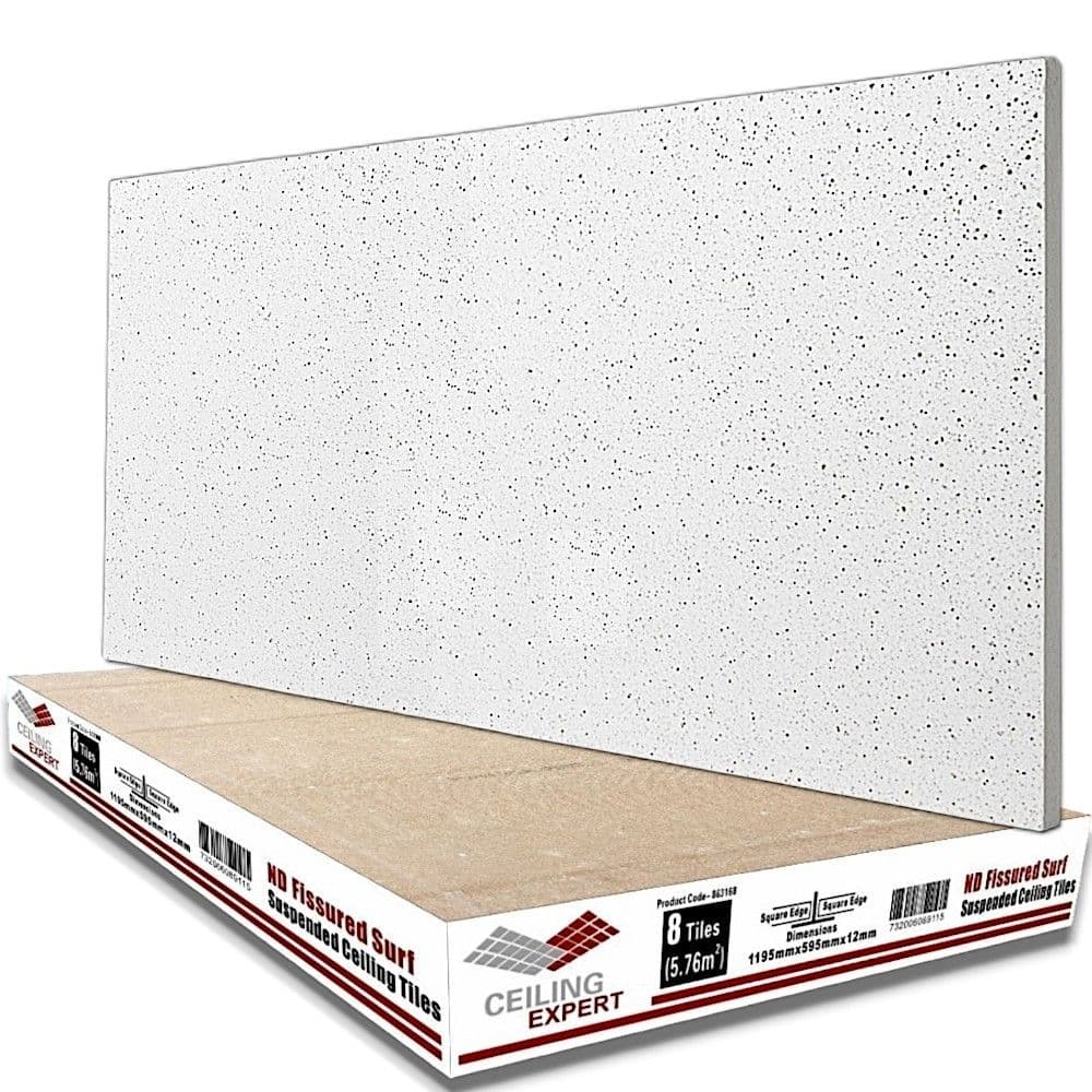 600x600 Screwfix 10 Pack Of Fine Fissured Suspended Ceiling Tiles ...