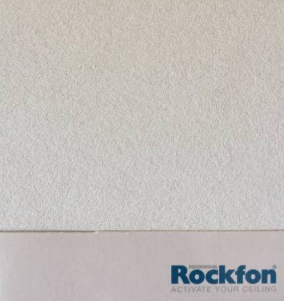 Suspended Rockfon 1195mm x 595m A24 Artic Square Ceiling Tiles For ...