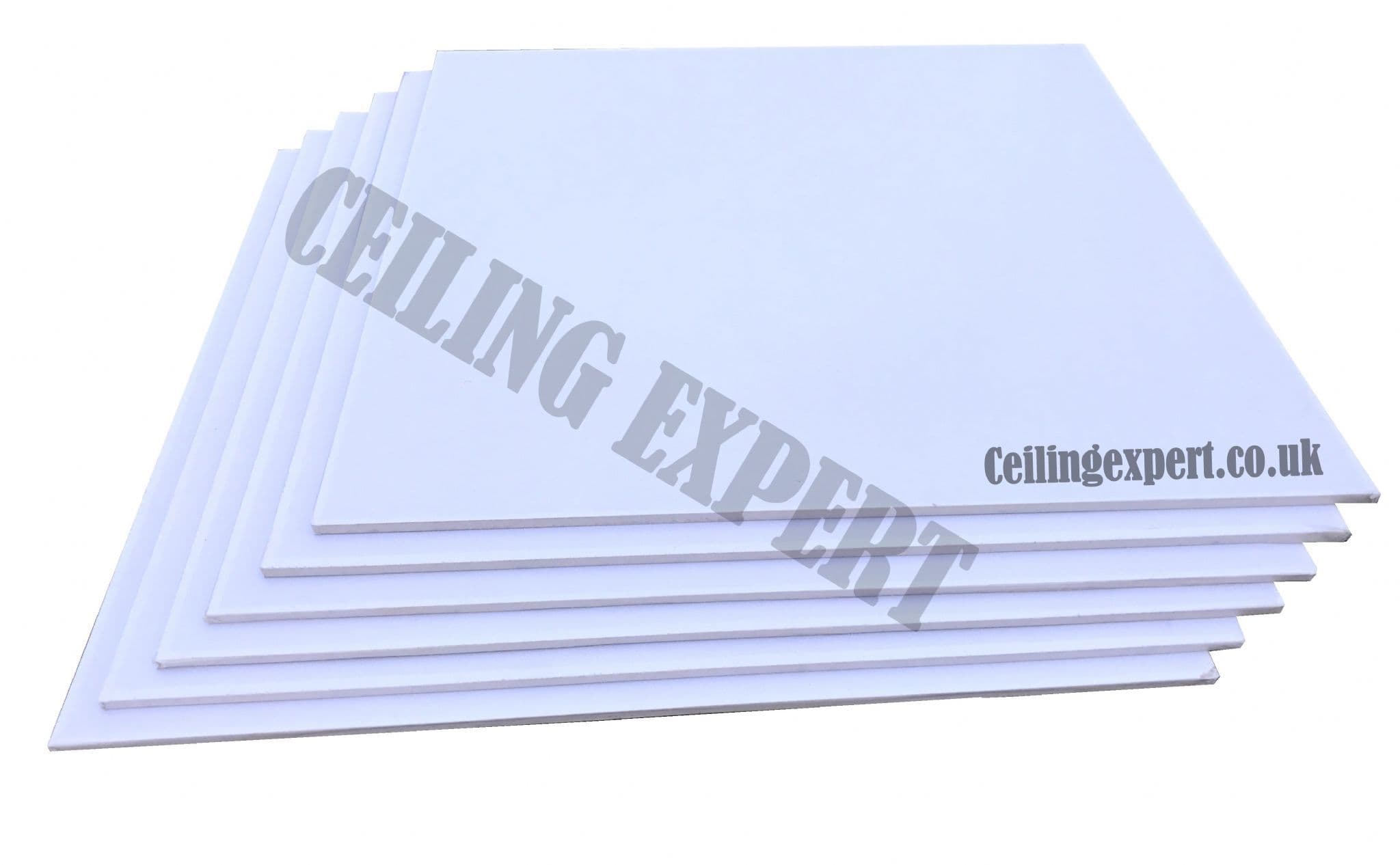 White Suspended Ceiling Tiles Waterproof Wipeable and Easyclean Size ...