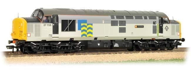 BACHMANN 32-390 1 76 OO SCALE BR 37706 Conidae Class 37/7 Diesel Grey ...