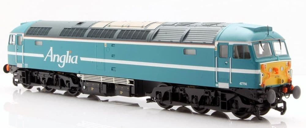 BACHMANN 32-817sd 1 76 OO SCALE Class 47/7 47714 in Anglia Livery DCC Ready