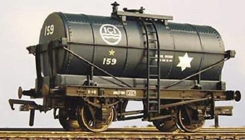 BACHMANN 37-656A 1 76 OO SCALE 14-Ton Tank Wagon ICI Chemicals Dark ...