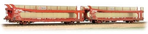 BACHMANN 38-250A 1 76 OO SCALE IPA Twin Double Deck Car Transporter ...