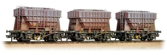 BACHMANN 38-287 1 76 OO SCALE Triple Pack 22 Ton Presflo Wagons BR Bauxite