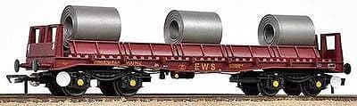 BACHMANN 38-350 1 76 OO SCALE BAA steel carrier wagon in EWS livery