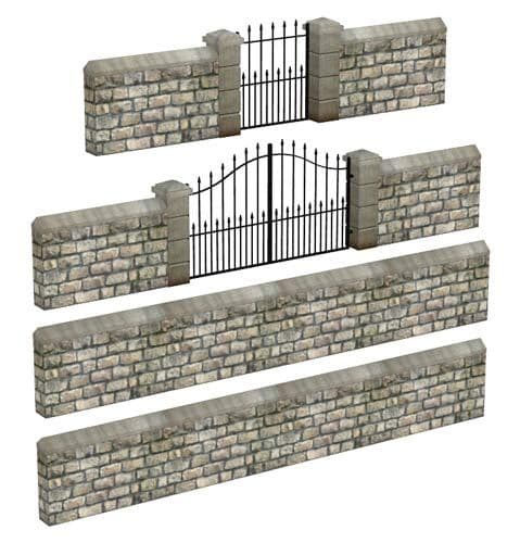 BACHMANN SCENECRAFT 44-555 1 76 OO SCALE Stone Walls and Gates Various