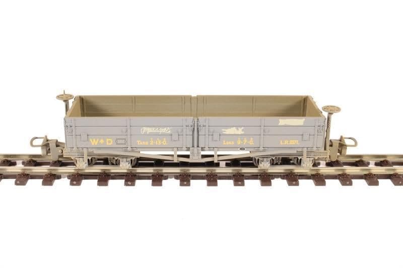 BACHMANN393-050 1 76 OO9 Narrow Gauge D Class Open Bogie Wagon WD Grey ...