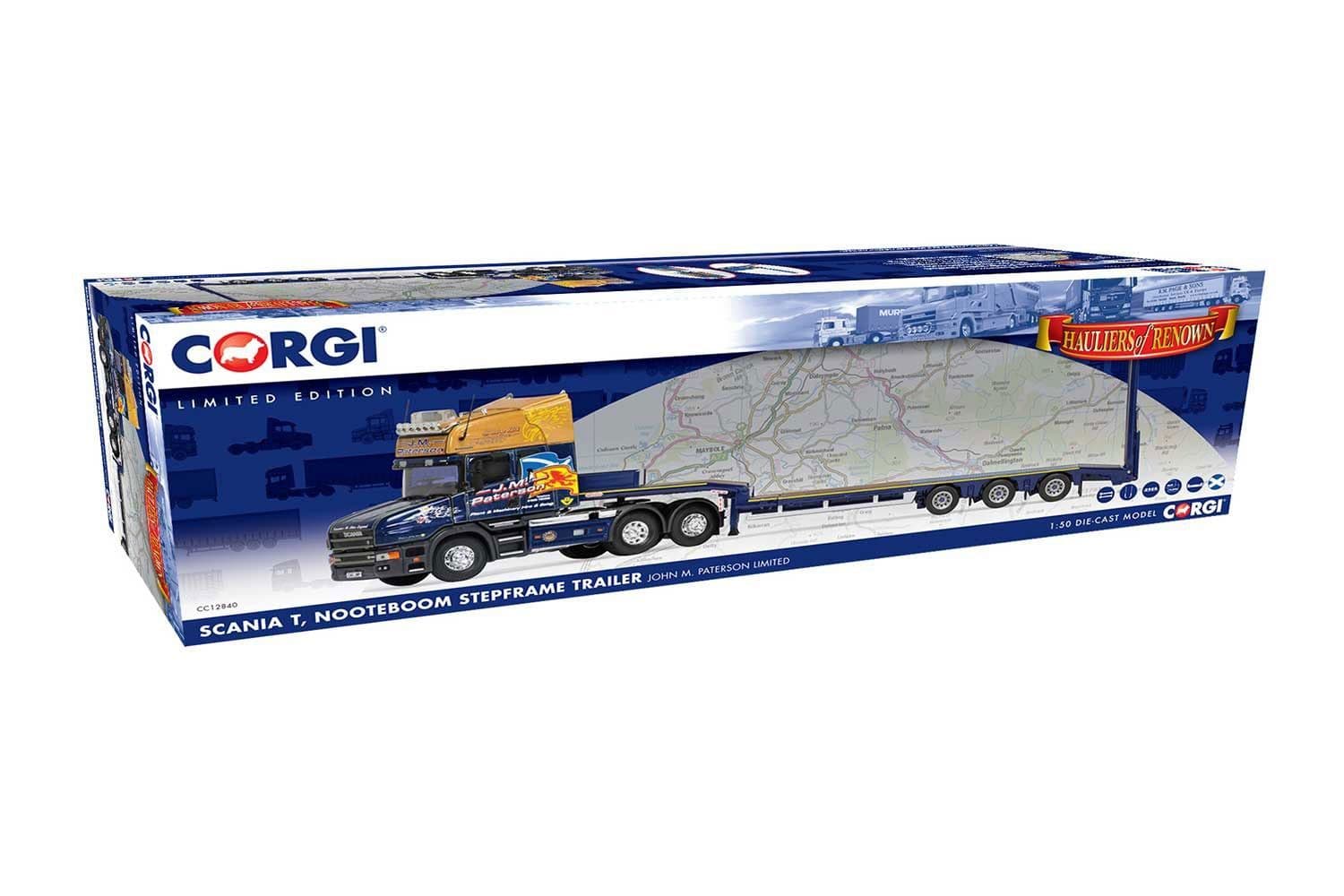 Corgi Classics CC12840 1 50 scale Scania T Nooteboom Stepframe trailer