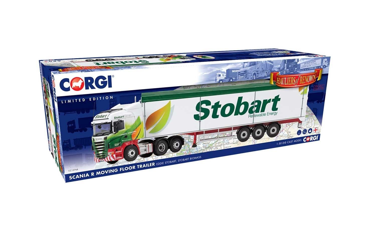 CORGI CLASSICS CC13768 1 50 SCALE Scania R Moving Floor Trailer Eddie ...