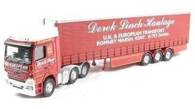 CORGI CLASSICS CC18207 OO SCALE Mercedes Actros Curtainside Derek Linch ...