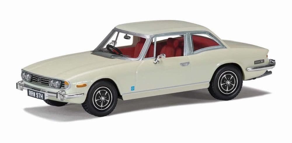 CORGI VANGUARD VA10107 1 43 O SCALE Triumph Stag Mk1 White Pilot Build ...