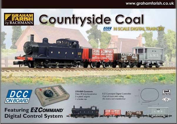 GRAHAM FARISH 370-080 1 148 N SCALE Somerset Countryside Coal DCC Train Set