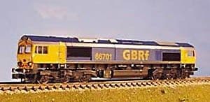 GRAHAM FARISH 371-377 N SCALE Class 66 diesel 66701 in GB Railfreight ...
