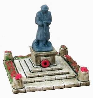 HARBURN HAMLET HOBBIES SS380 1 76 OO SCALE War memorial with WWI figurine