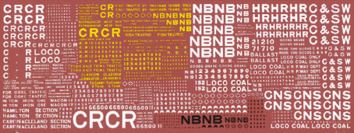 HMRS TRANSFERS 20P OO GAUGE Scottish Pre-Grouping Goods Vehicle Insignia