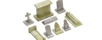HORNBY SKALEDALE R8574 00 SCALE GRAVESTONES