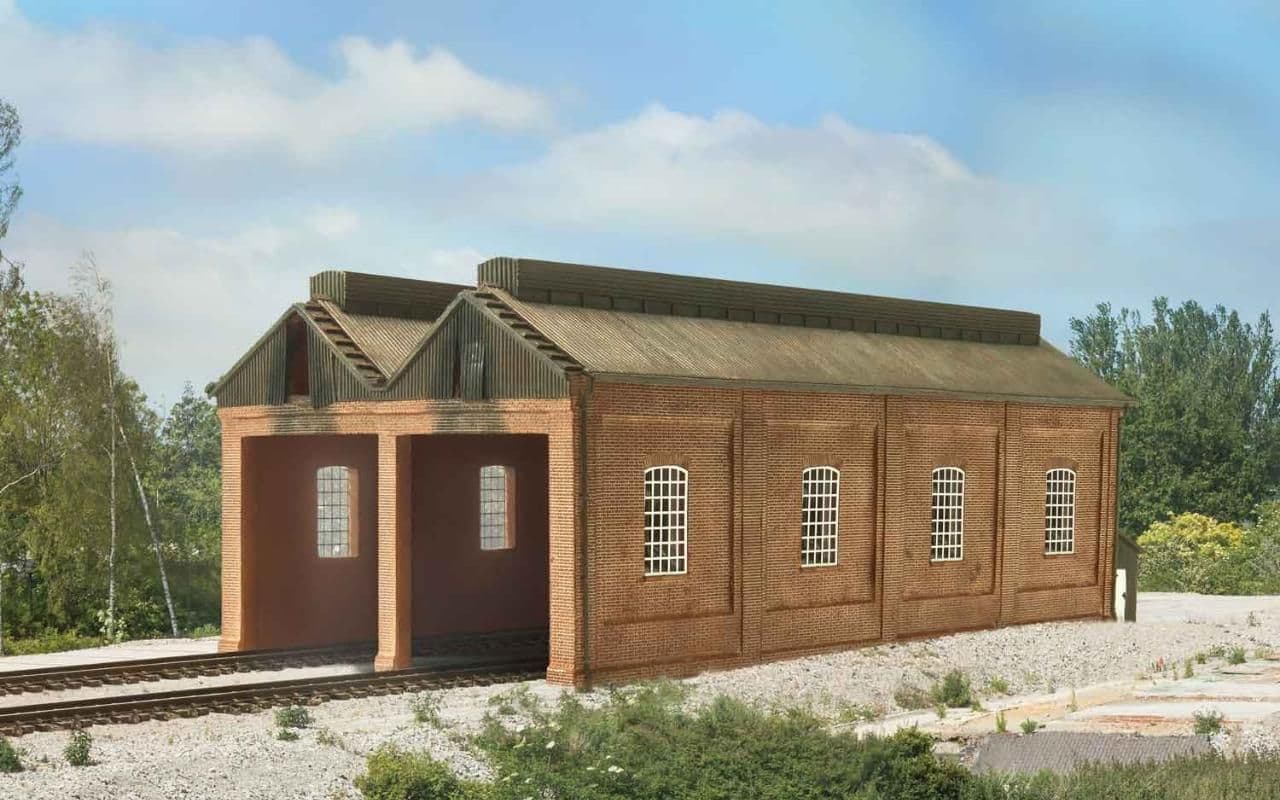 HORNBY SKALEDALE R9822 1 76 OO SCALE Steam Locomotive Shed