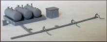 KNIGHTWING A050 N SCALE Oil Storage Tanks