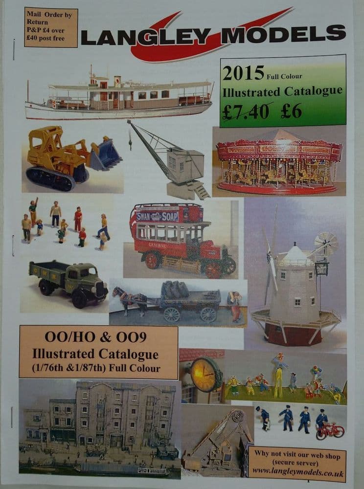 LANGLEY MODELS CATOO15 OO/HO & OO9 GAUGE Catalogue 2015 In Full Colour