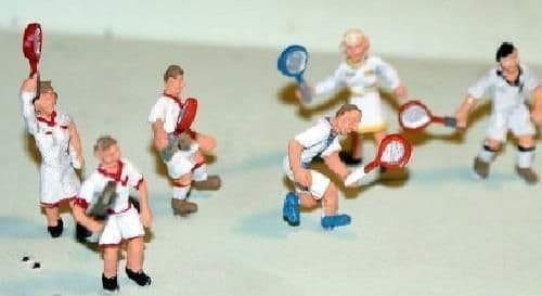 LANGLEY MODELS F249 1 76 OO SCALE 6 Tennis Players in Action Poses ...