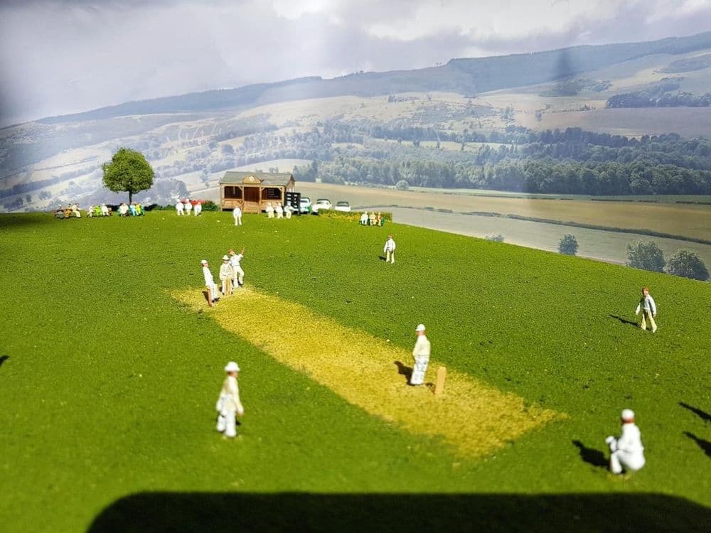LANGLEY MODELS F35complete 1 76th OO Gauge Cricket scene unpainted ...