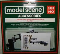 MODEL SCENE 5094 00 SCALE Colour Light Signal & Switch Box Pack of 2
