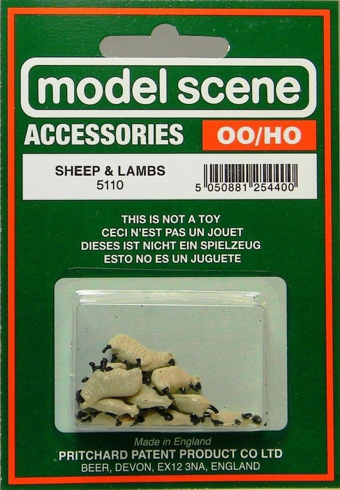 Model Scene 5110 Sheep and Lambs OO/HO Gauge